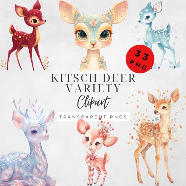 Kitsch Deer - Etsy