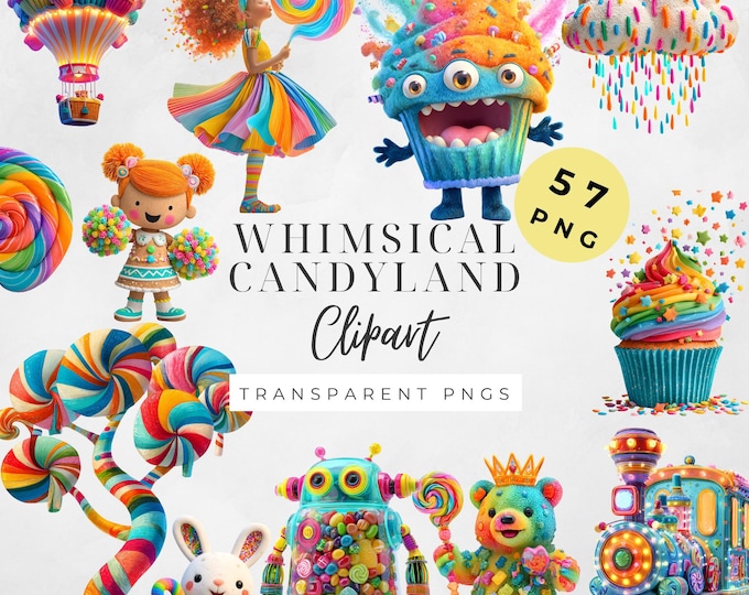 Candy Clipart, Sweet Frame Png, Treats Borders Clip Art. - Etsy Canada