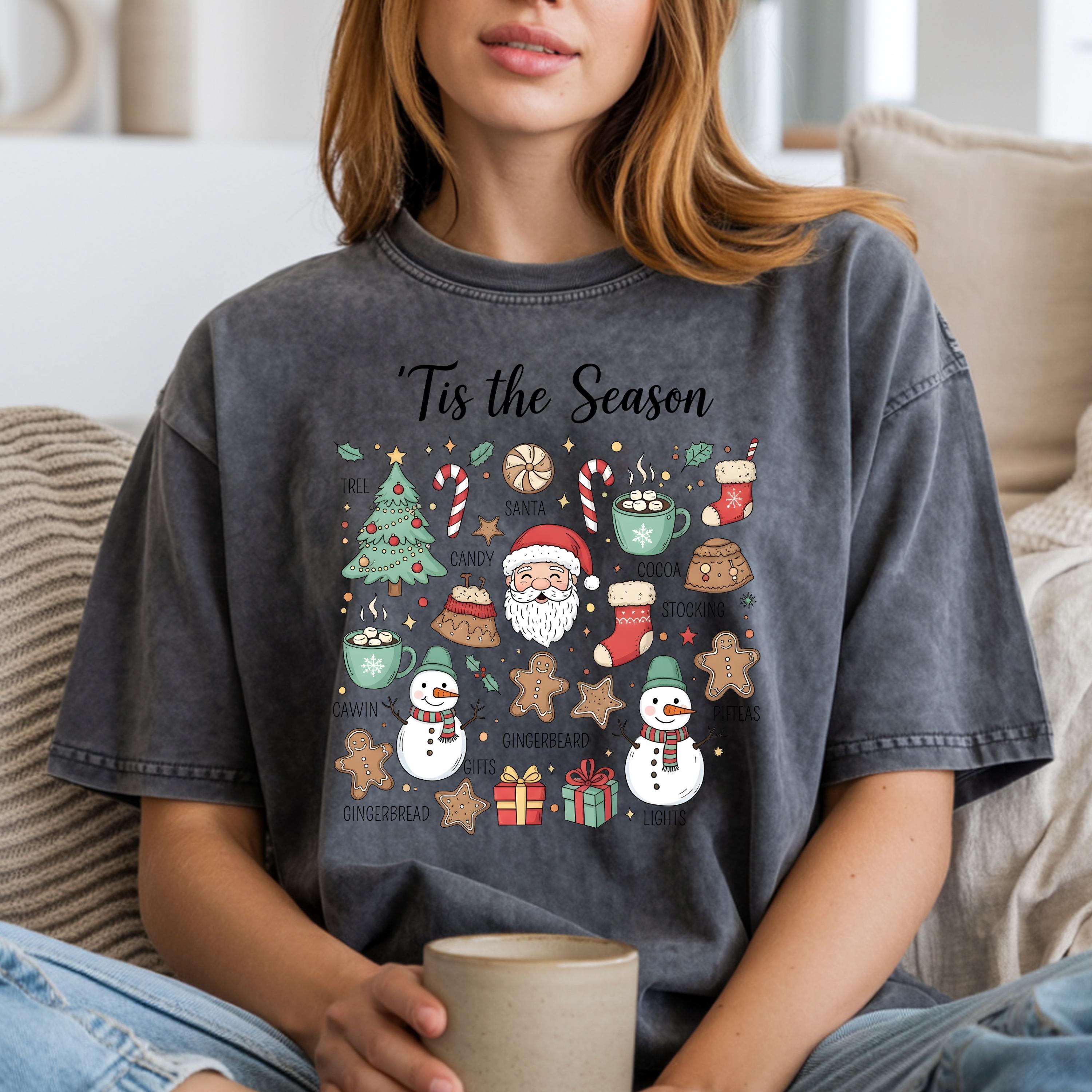 Tis the Season Checklist SVG PNG | Cute Christmas Traditions Shirt ...