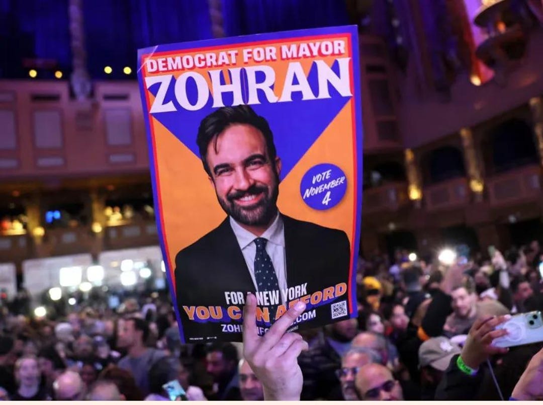Zohran Mamdani New York NYC Mayor Poster, Progressive Democrats Poster ...