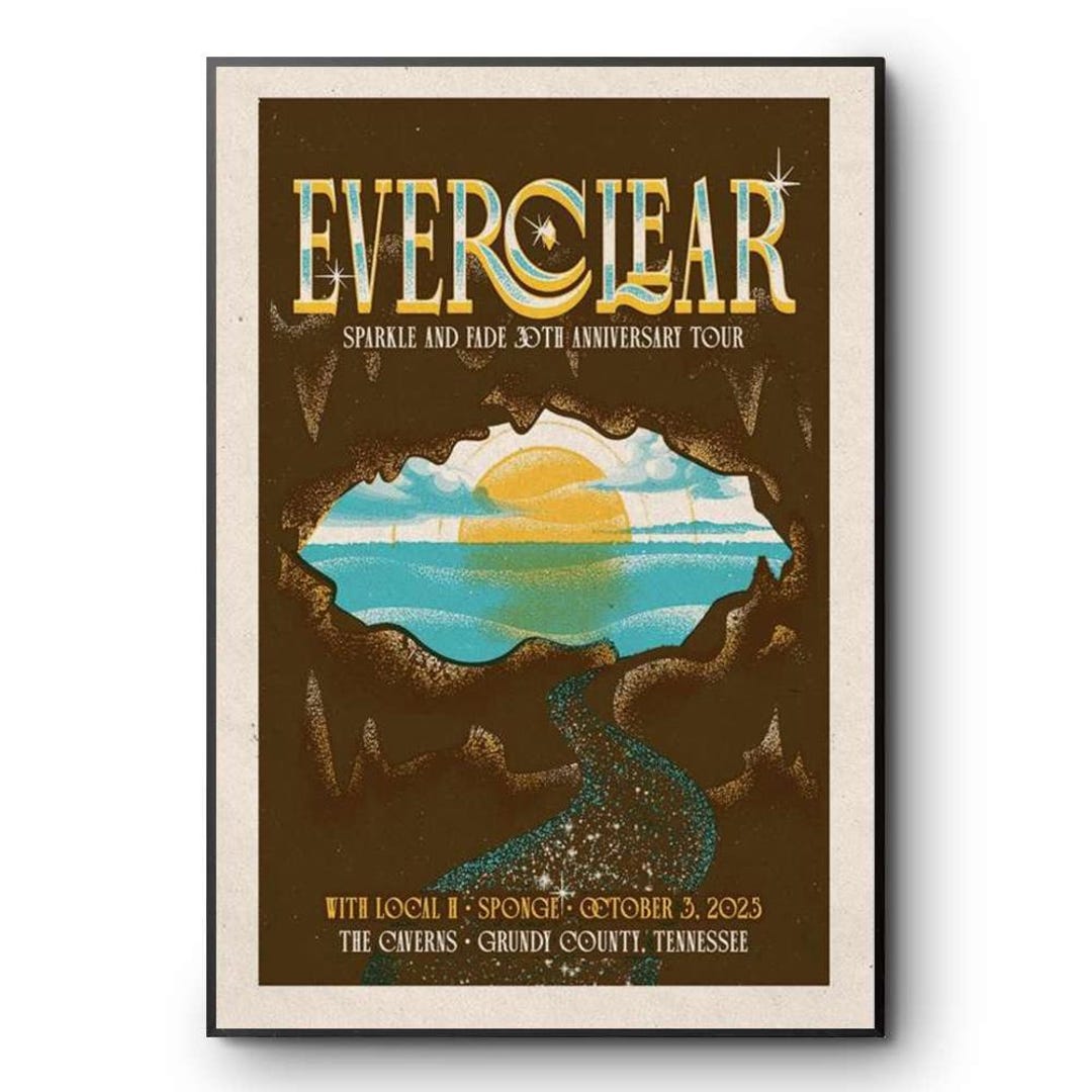 Everclear the Caverns Oct 3 2025 Poster - Etsy