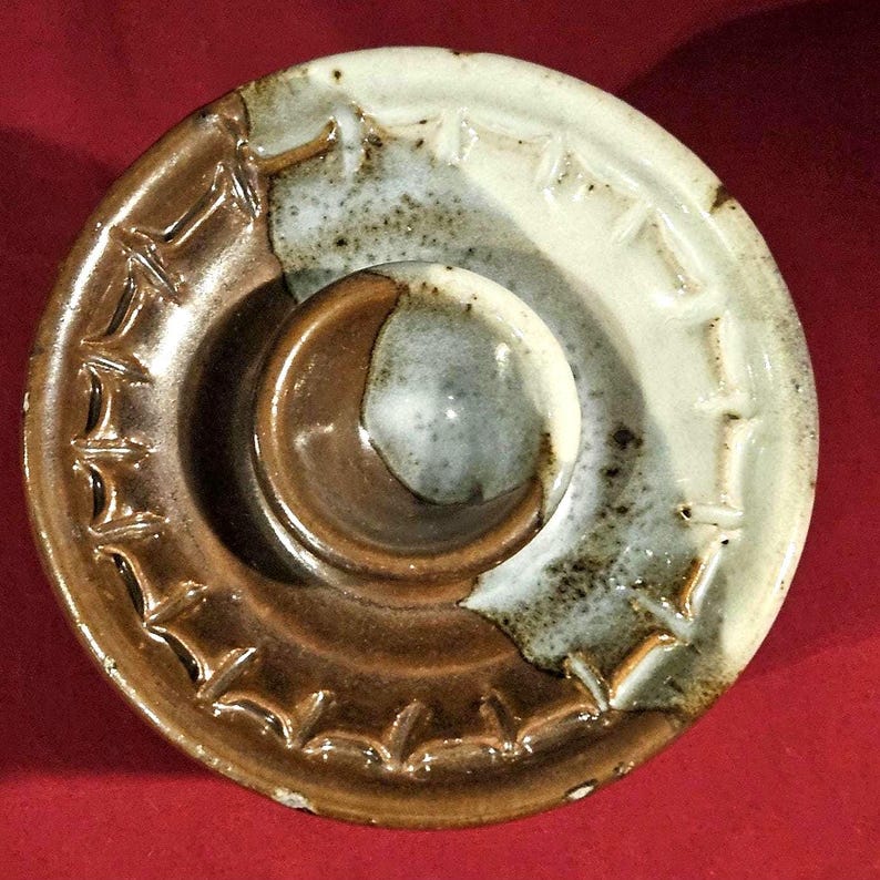Vintage Studio Pottery Lidded Jar Artist Signed 3” Handmade Stoneware ...