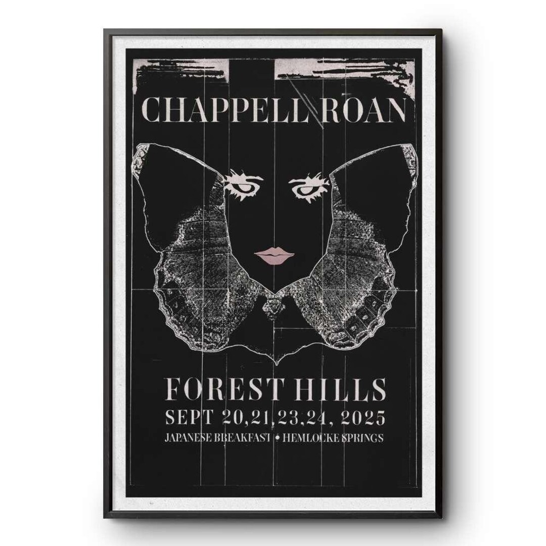 Chappell Roan Forest Hills 9.20-24.25 Concert Poster Print Limited - Etsy
