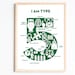 Enneagram FIVE Print - "i Am Type 5" - Just My Ennea Type Collaboration ...
