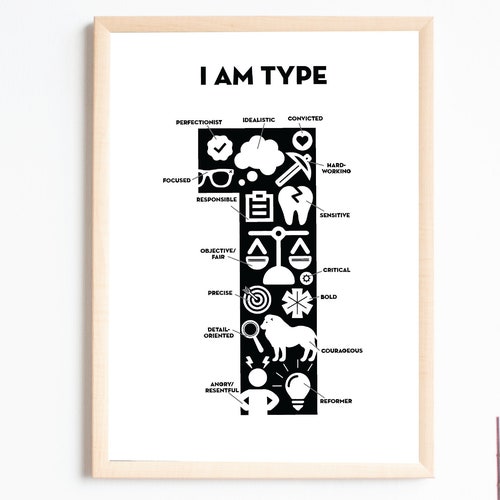 Enneagram FIVE Print i Am Type 5 Just My Ennea - Etsy
