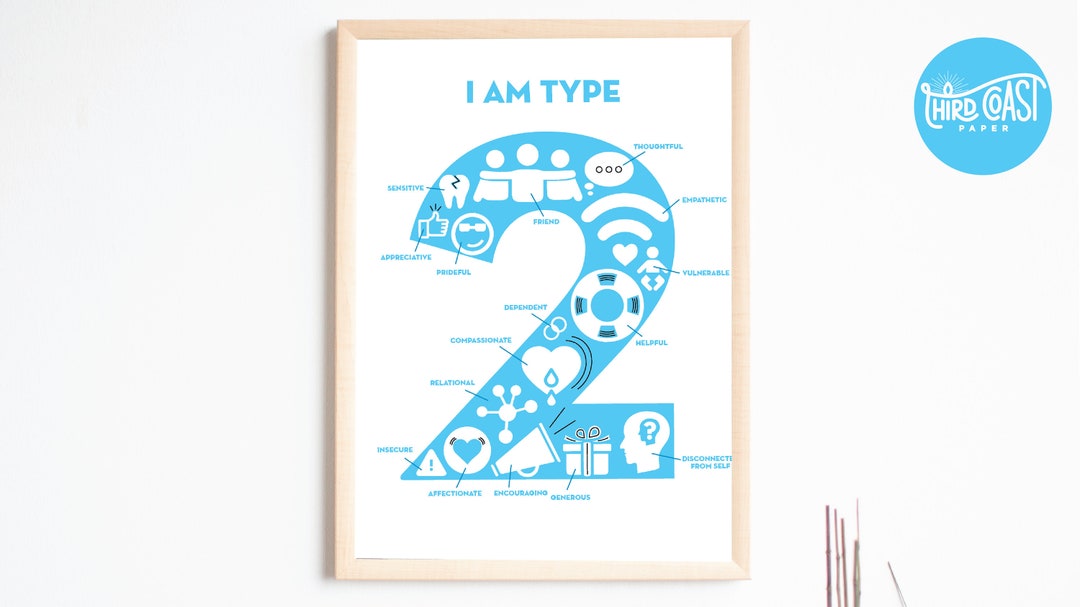 Enneagram TWO Print - "i Am Type 2" - Just My Ennea Type Collaboration ...