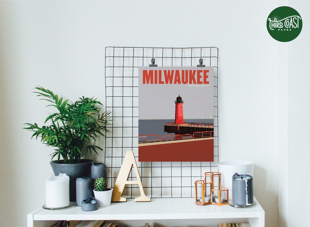 Milwaukee Pierhead Lighthouse Art Print (11x14") - Etsy