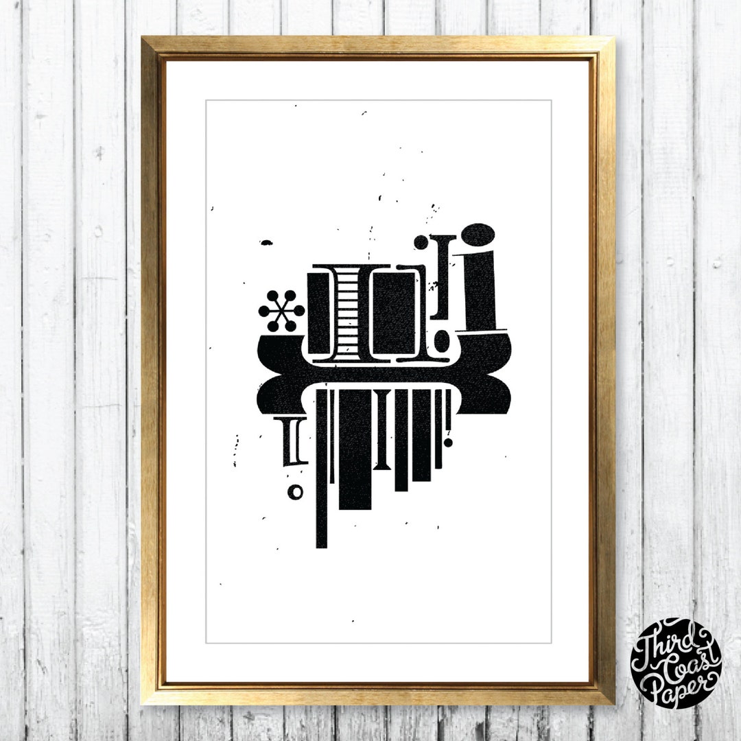 Letter I Type Specimen Art Print - 11x17 Wall Poster Print - Etsy