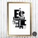 Letter E Type Specimen Art Print 11x17 Wall Poster - Etsy