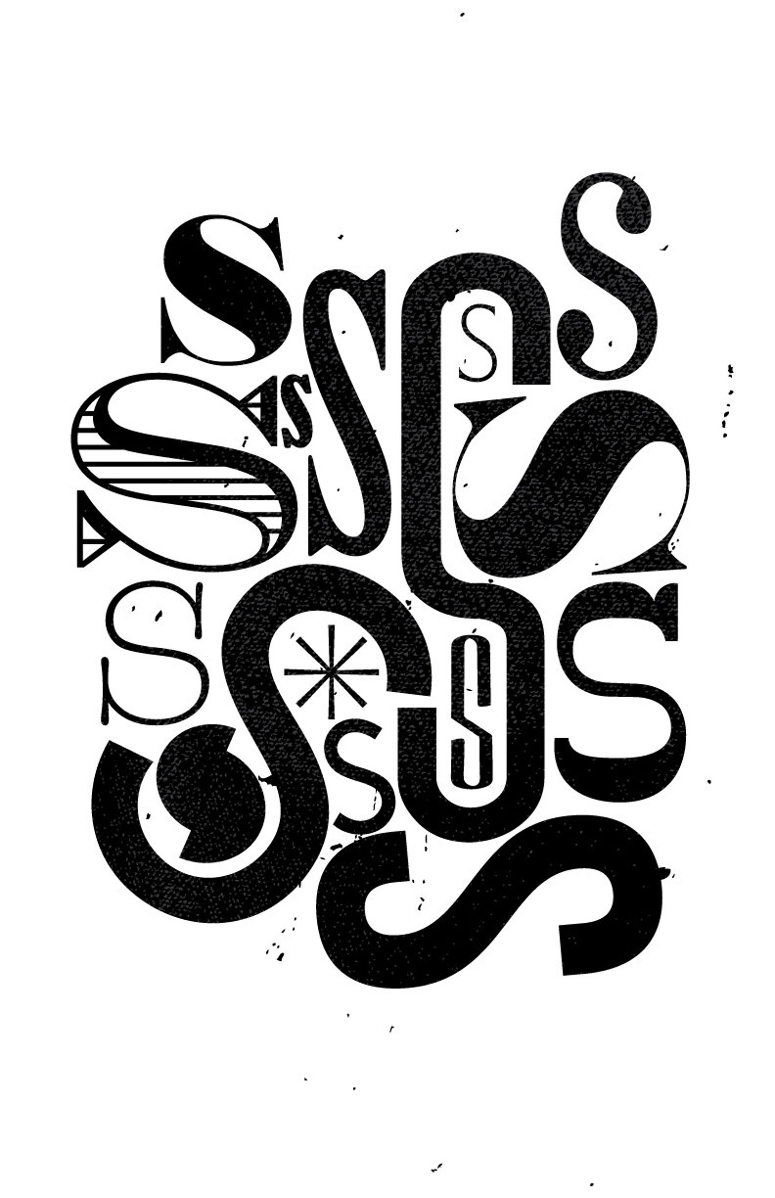 Letter S Type Specimen 11x17 Art Print | Etsy
