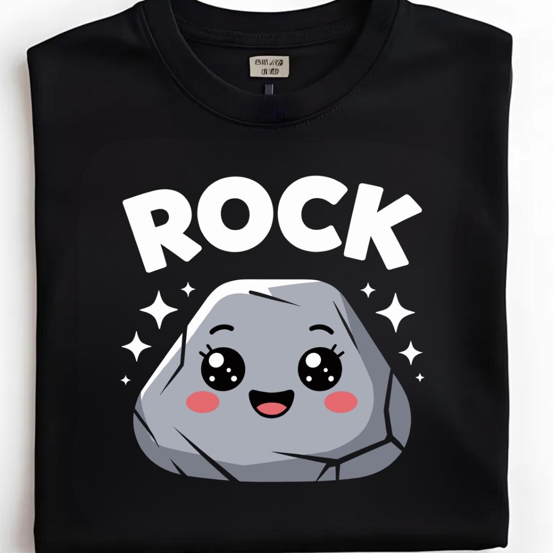 Cute Rock Pun PNG | Funny Kawaii Rock Costume Sublimation Design | Cute ...