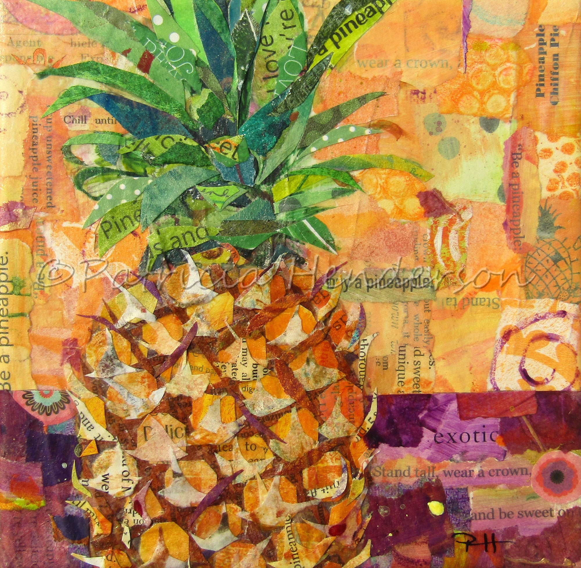 Fruit Collage Art