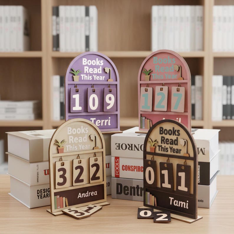 Customizable Handcrafted Solid Wood Book Reading Counter in an Archway ...
