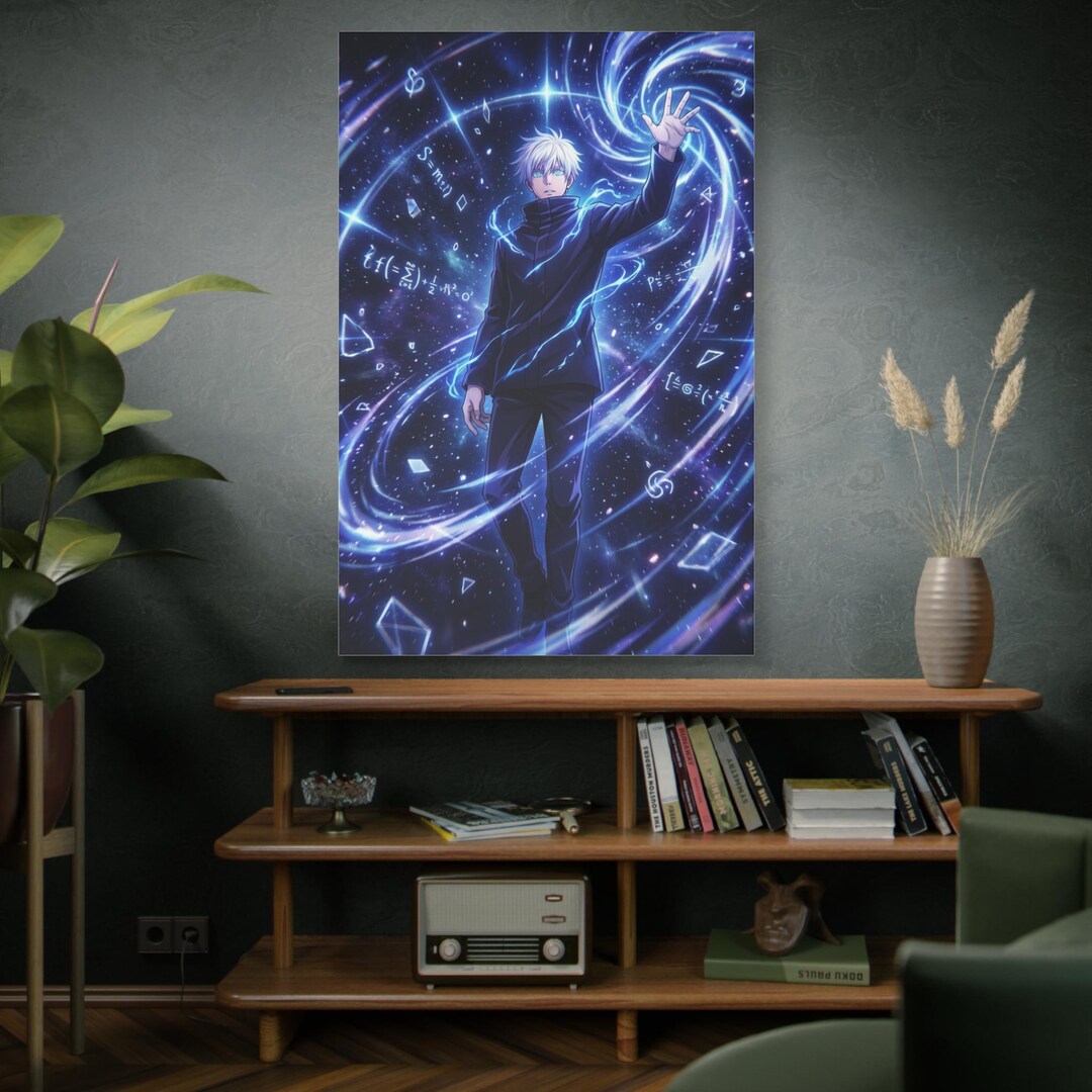 Satoru Gojo Infinite Void Canvas Wall Art | Jujutsu Kaisen Anime Canvas ...