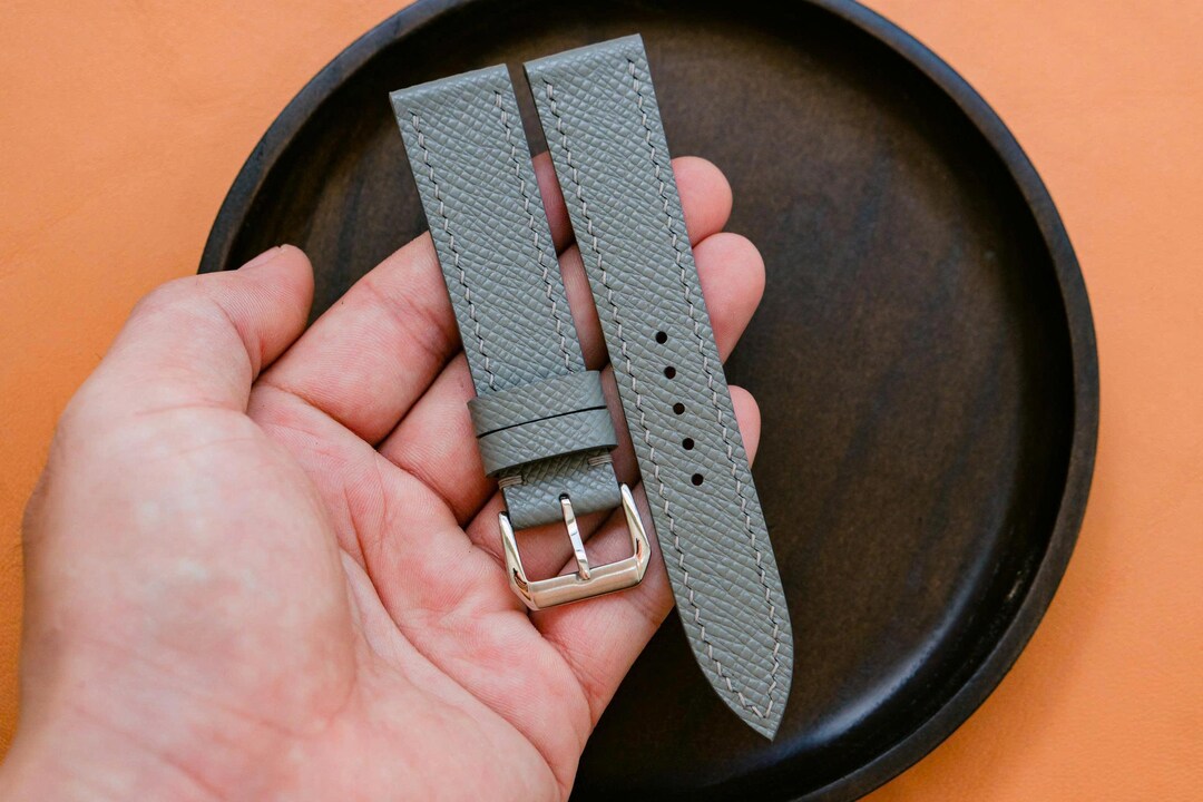 Handmade Taiga Leather Watch Strap – Sizes 24mm 23mm 22mm 21mm 20mm ...
