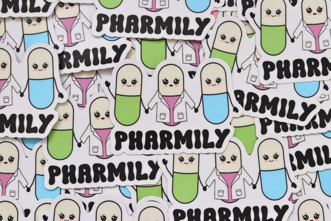 Pharmily Pharmacy Sticker, Funny Pharmacist Gift, Pharmacy Tech ...