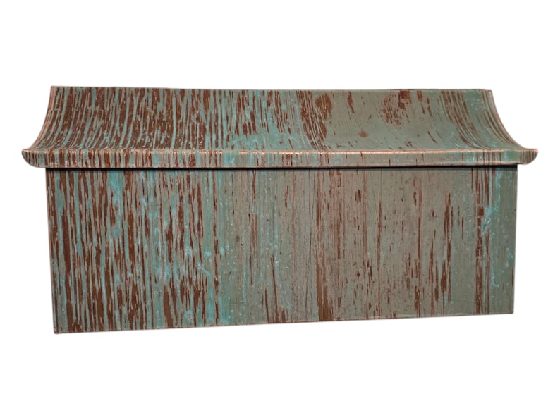 FLUSH MOUNT Green Patina Copper Mailbox - Etsy