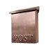 Flash Mount Copper Mailbox Patina Copper Mailbox House Numbers Solid ...