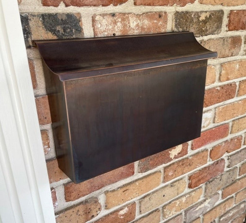 Flush Mount Patina Copper Mailbox - Etsy