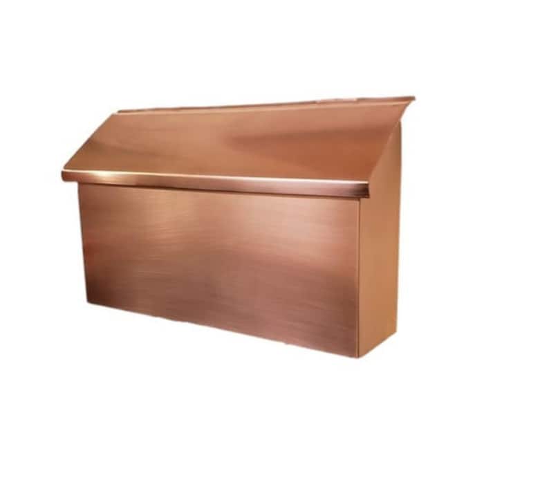 New Patina Copper Mailboxbrushed Copper Mailbox - Etsy