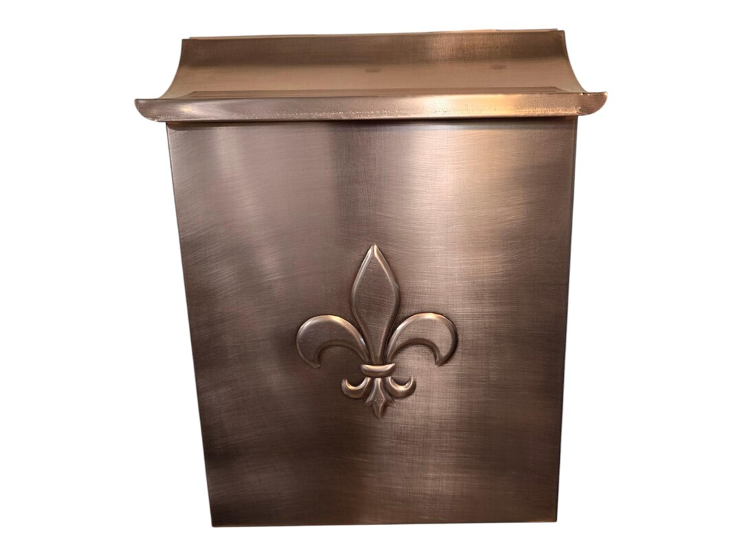 Extra Large Copper Mailbox With Embossed Fleur De Lis - Etsy