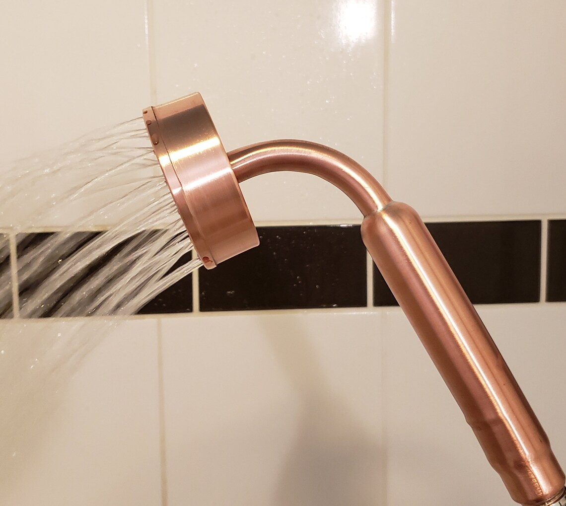 Hand Held Copper Shower Head - Etsy