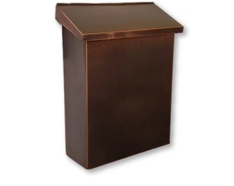 Large Flush Mount Vertical Copper Mailbox | Etsy