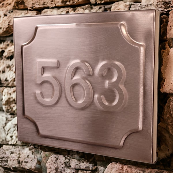 Copper Address Plate - Etsy