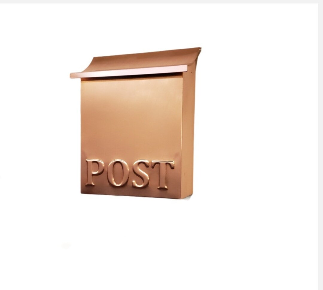 Flush Mount Copper Mailbox With Embossed Word “post” - Etsy