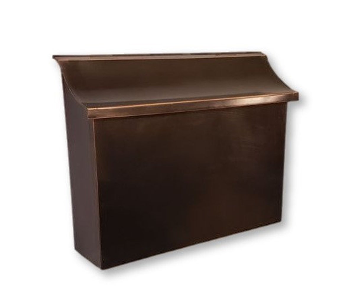 Flush Mount Patina Copper Mailbox - Etsy