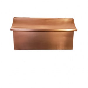 Flash Mount Copper Mailbox Solid Copper Mailbox Brushed Copper Mailbox ...