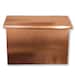 Large Flush Mount Copper Mailbox Wall Mount Mailbox Solid Copper Hand ...