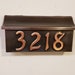 Patina Copper Mailbox With Embossed House Numbers - Etsy