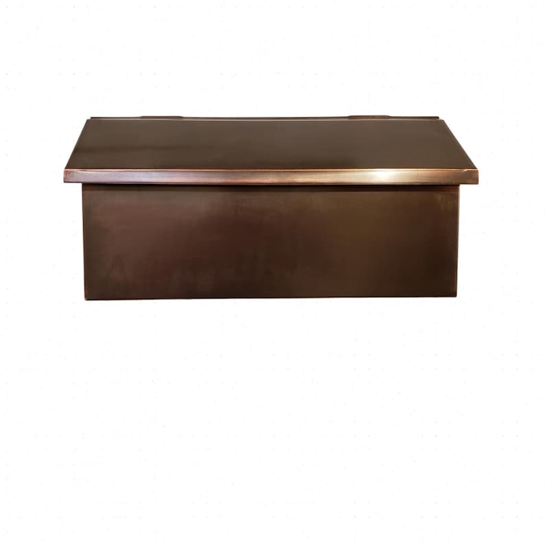 Handmade Patina Copper Wall Mount Mailbox - Etsy