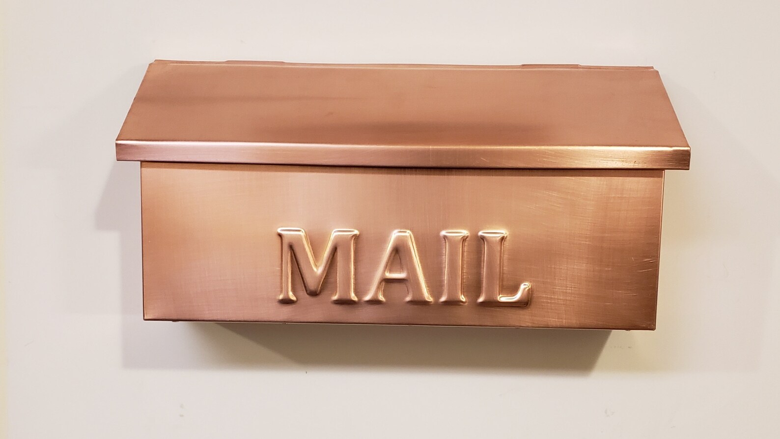 Wall Mount Copper Mailbox Solid Copper Mailbox Embossed Copper Mailbox ...