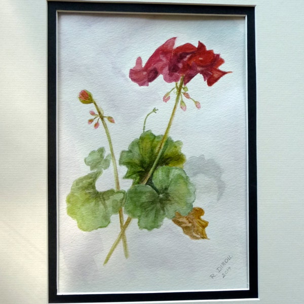 Geranium Painting - Etsy