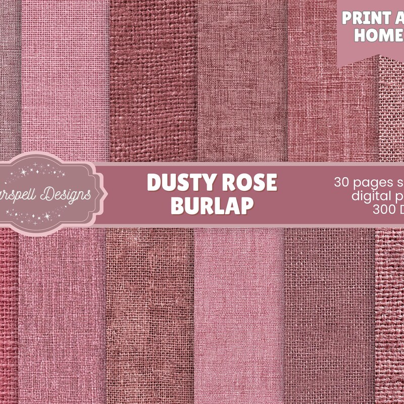 Pink Burlap - Etsy