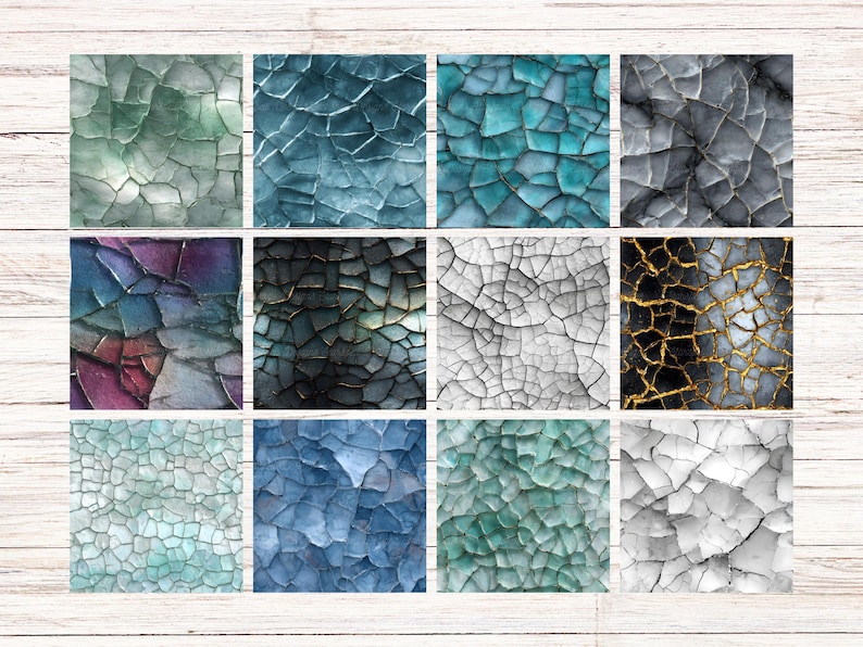 Seamless Digital Download Glass Mosaic Pattern | Cracked JPG 32 ...