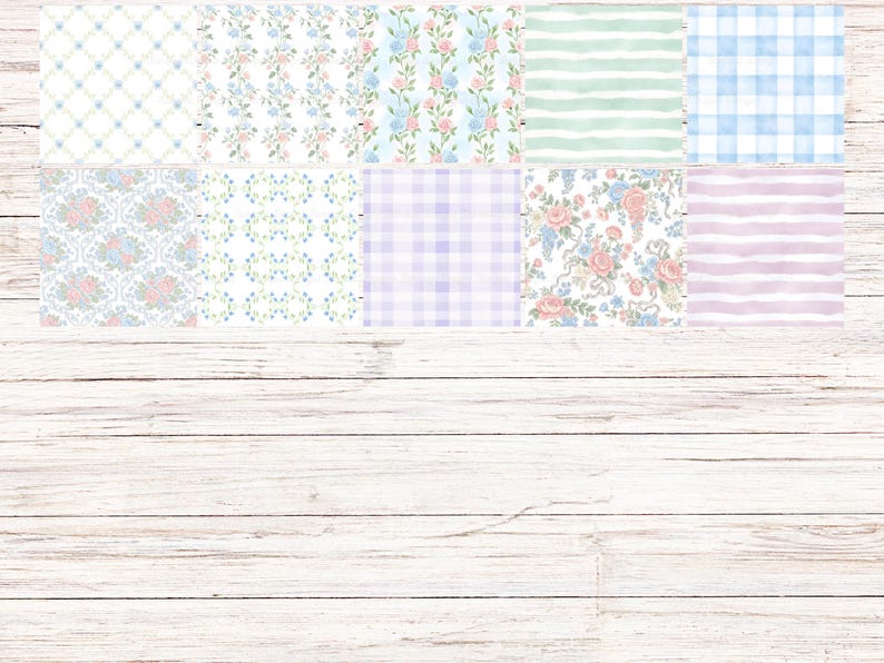 Grandmillenial Floral Digital Paper | Seamless Vintage Florals ...