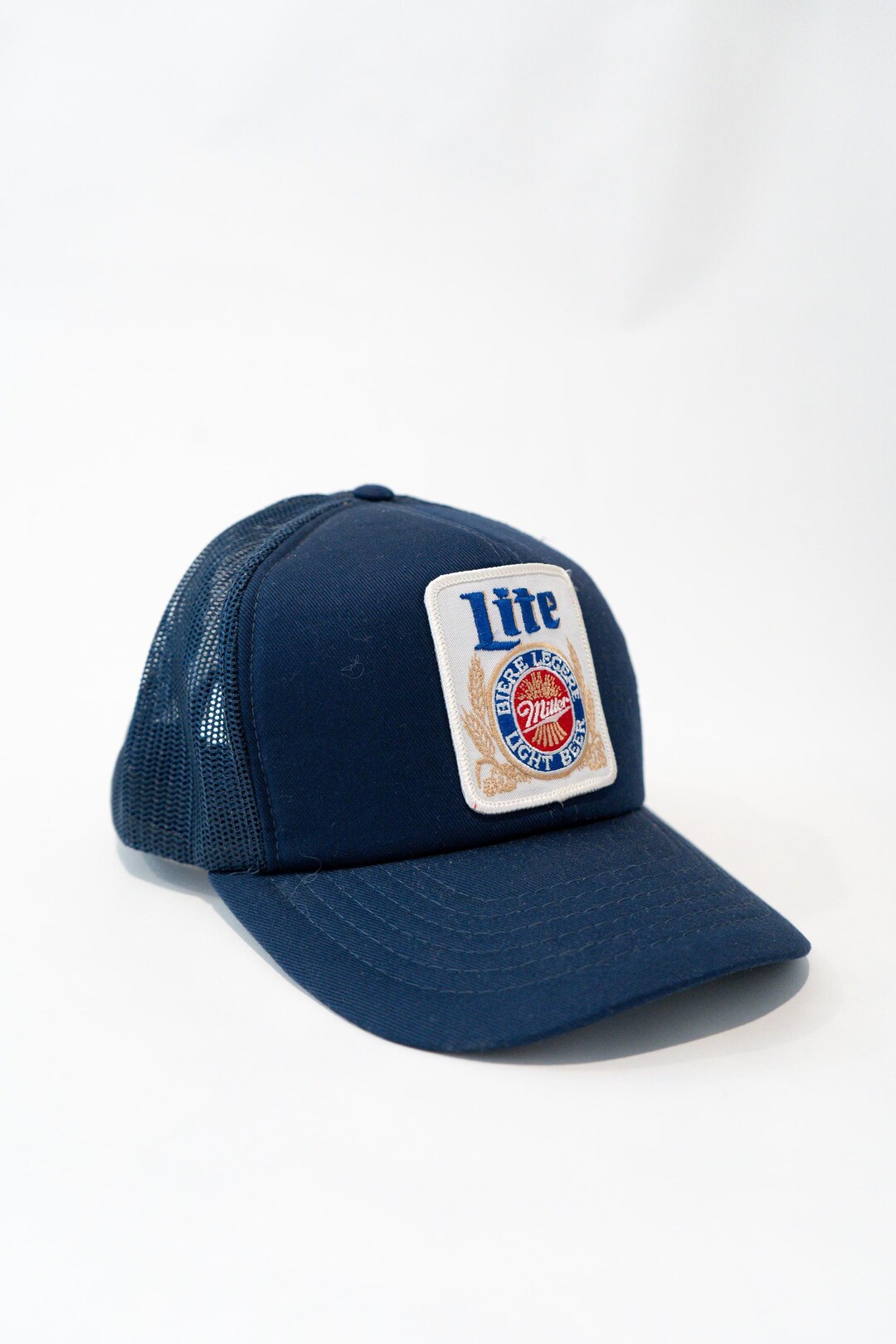 Vintage Miller Lite Trucker Hat | Retro Beer Patch Snapback Mesh Cap ...