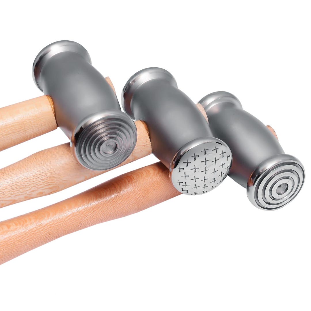3 Texture Hammer Set | Stainless Steel Heads | Metal Texturing Tool ...