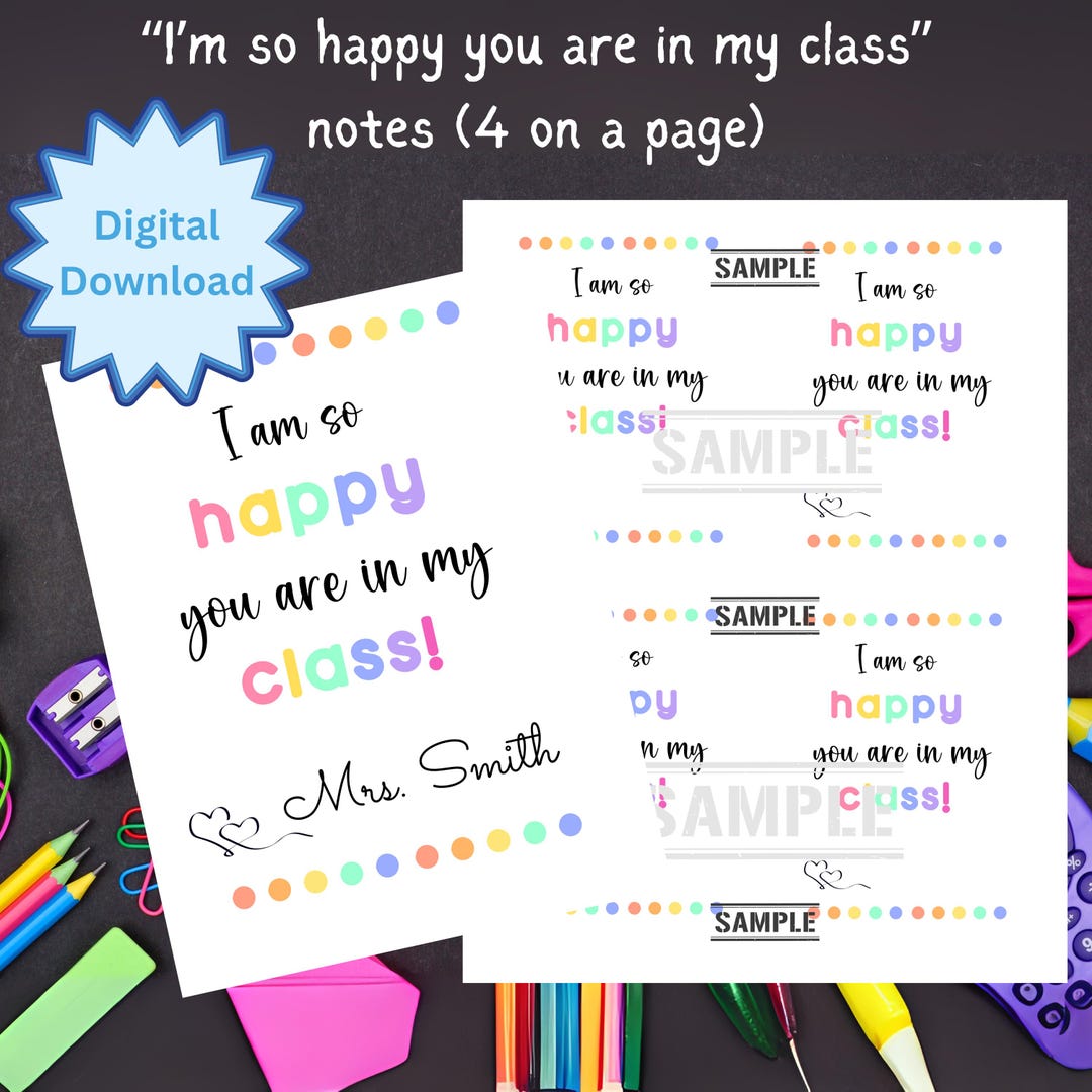 First Day of School Printable Card for Students, Digital Download ...