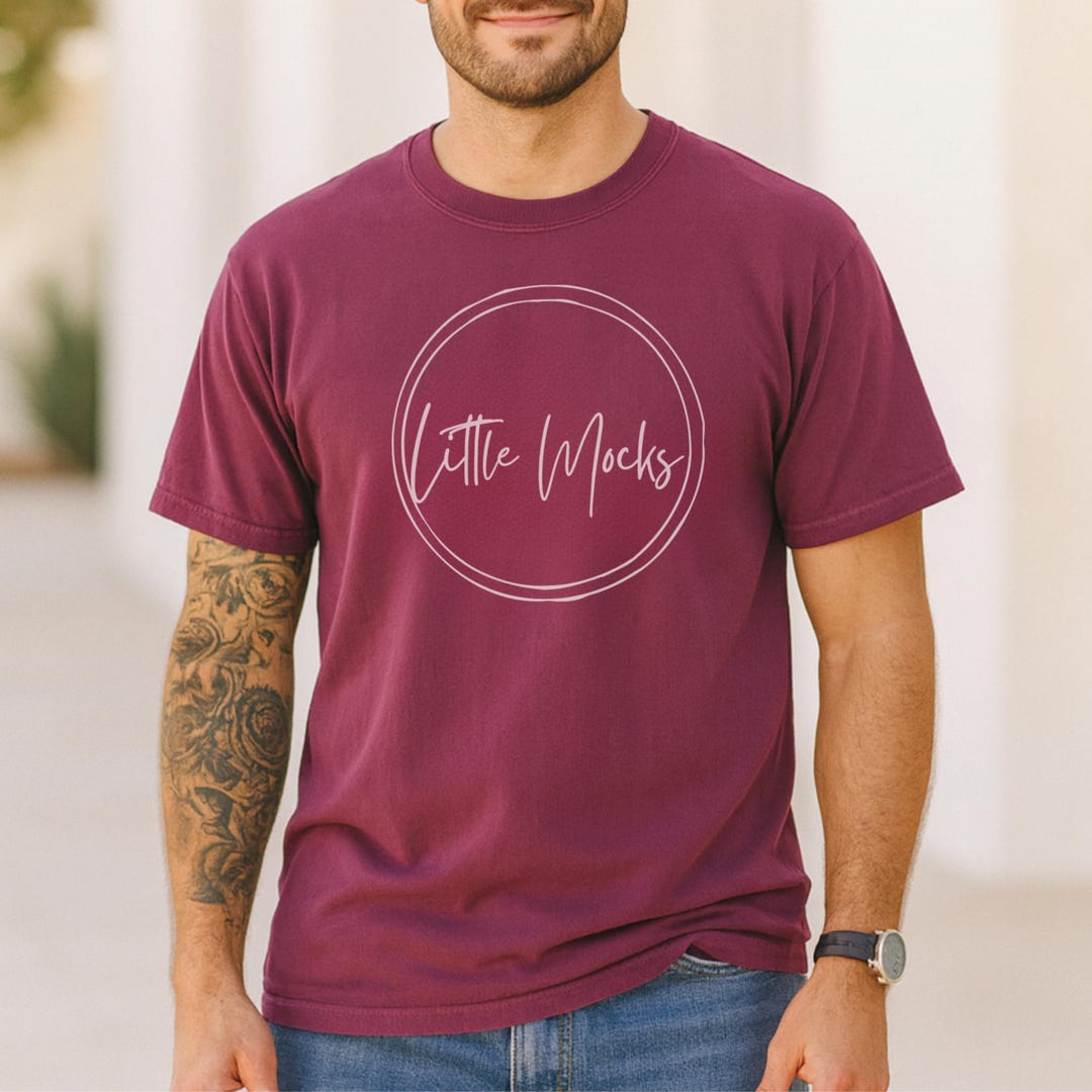 Comfort Colors Berry Mockup L Mens Mockup Comfort Colors 1717 L Male ...