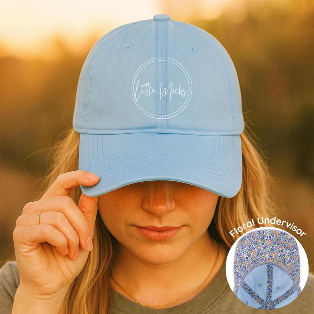 Cashmere Blue / Floral Infinity Her CASSIE Hat Mockup: Women's Pigment ...