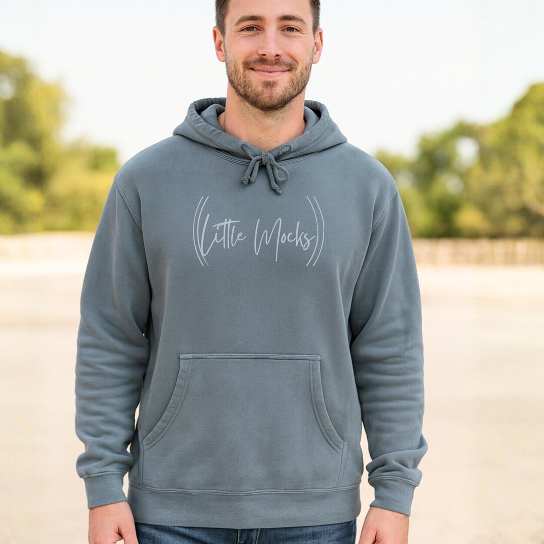 Slate Blue ITC PRM4500 Hoodie Mockup: Mens Independent Trading Company ...