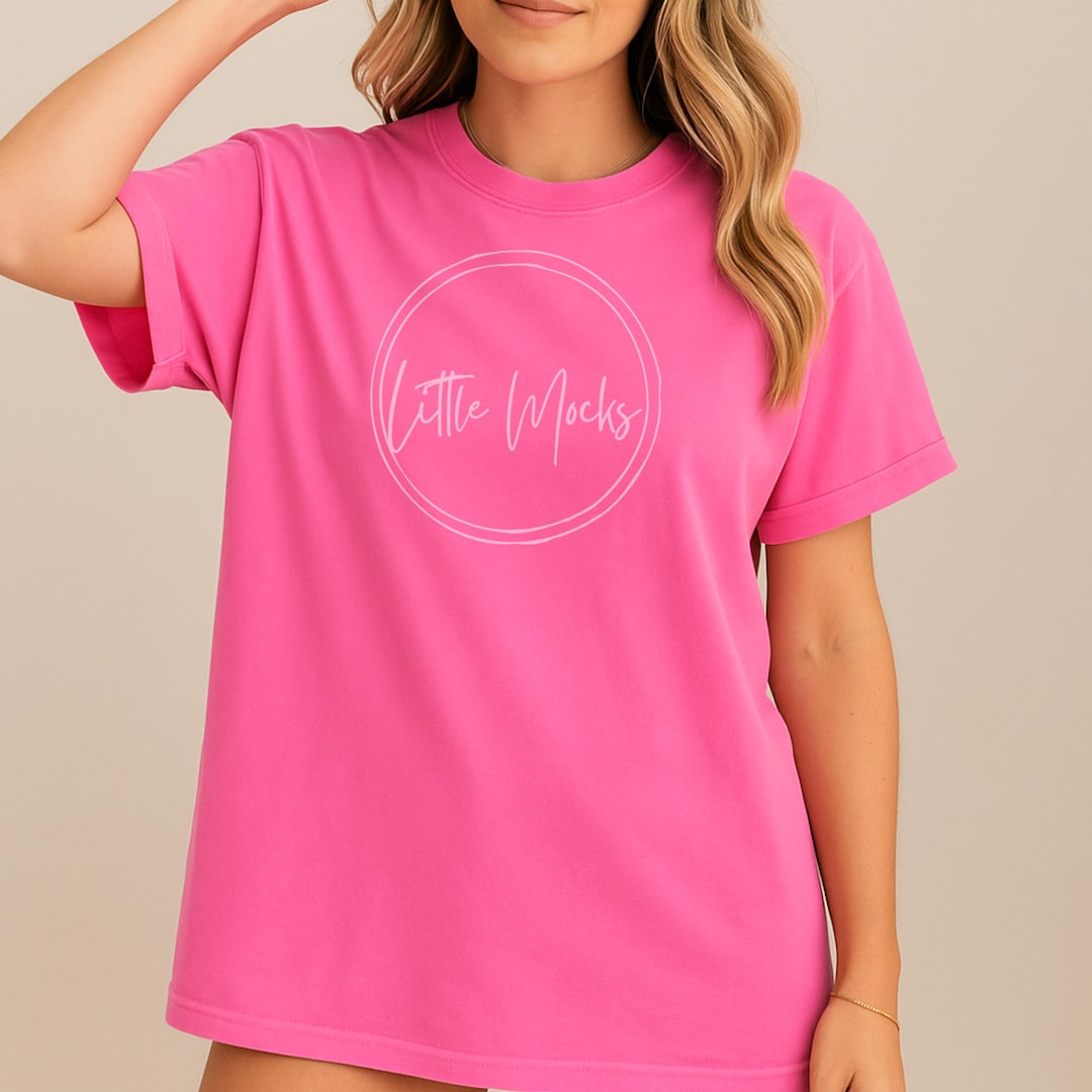 Comfort Colors C1717 Crunchberry Shirt Mockup | Valentines CC 1717 T ...