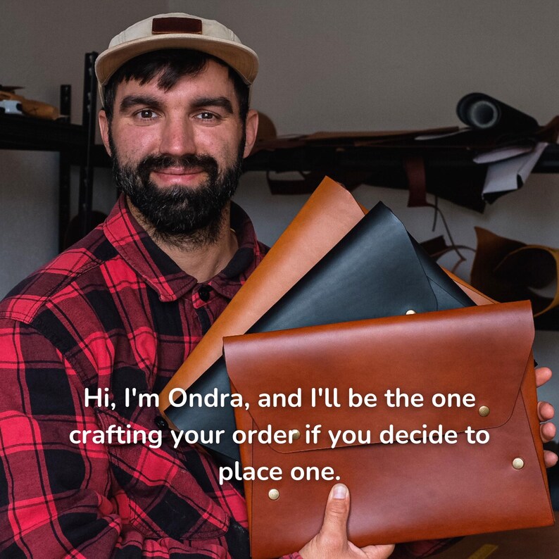 Laptop Leather Case for Any Device! DELL, ACER, LENOVO or Any Other - Black - Etsy