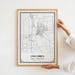 Columbus Map Print, Columbus Indiana Wall Art Poster, Columbus Custom ...
