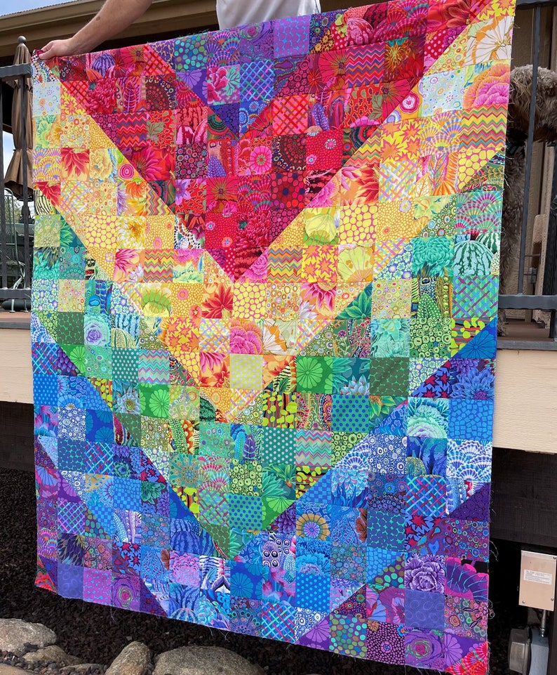 Anna Maria Horner's COLOR DIVE Quilt Kit Featuring 85 Different Kaffe Fassett's Collective ...