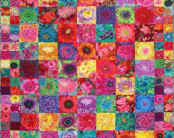 LAST ONE Seed Packet Quilt Kit Featuring Kaffe Fassett Collective ...